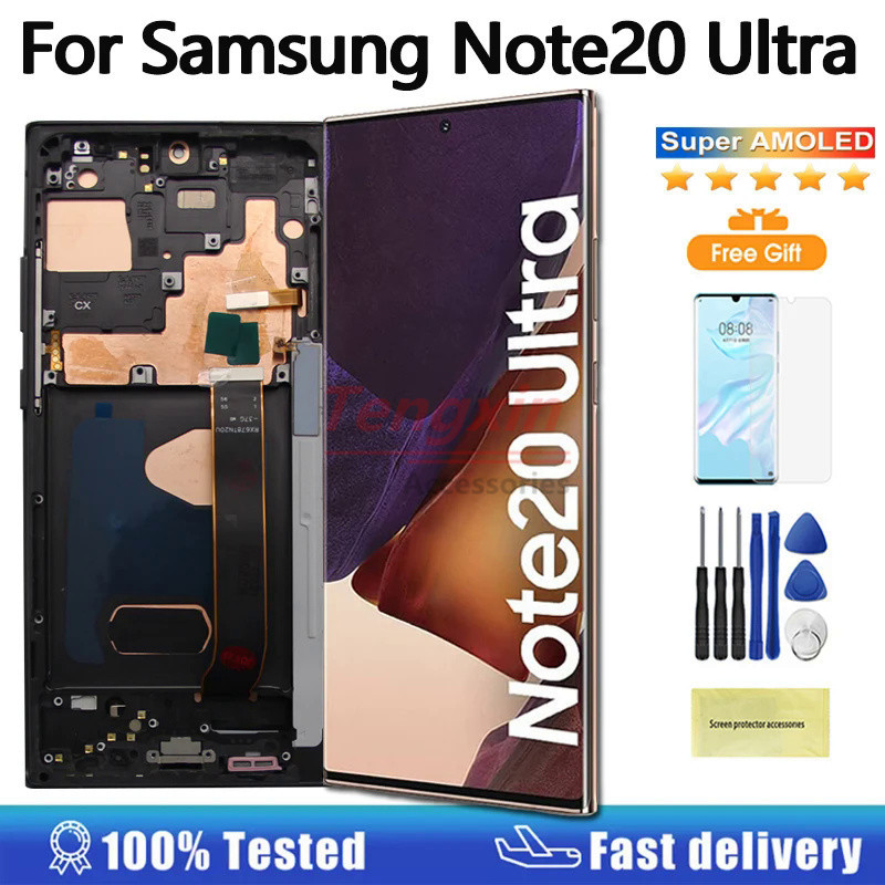 Super AMOLED สําหรับ Samsung Galaxy Note20 Ultra 4G 5G จอแสดงผล LCD ...