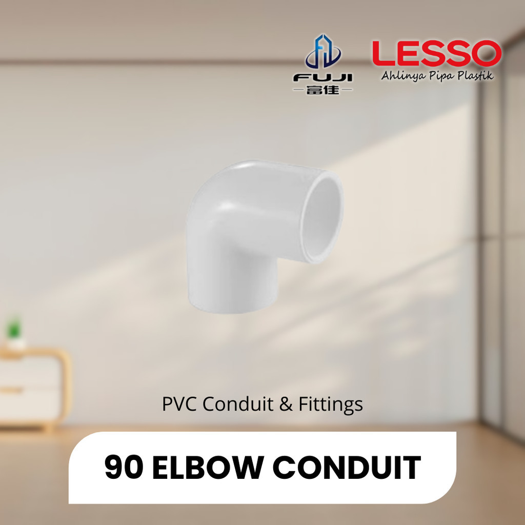 Lesso PVC Conduit 90° ข้อศอกการเชื่อมต่อท่อข้อศอก-20มม | Shopee Thailand