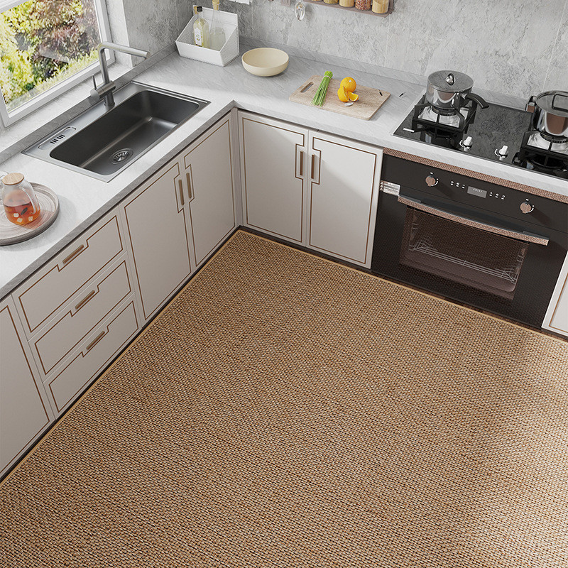 Minimalist พรมปูพื้นห้องครัวในครัวเรือนพัดลมรูป Rubbable พรมยาวดูดซับ ...