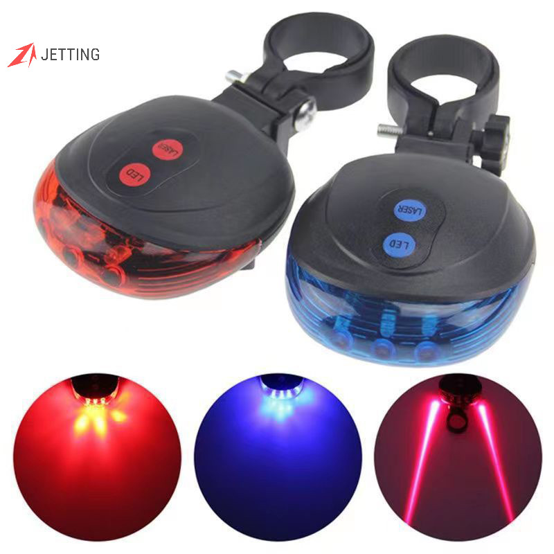 Jtth ไฟท้ายจักรยานเลเซอร์ 5LED สายขนานเลเซอร์ไฟท้ายเลเซอร์ไฟเตือน ...