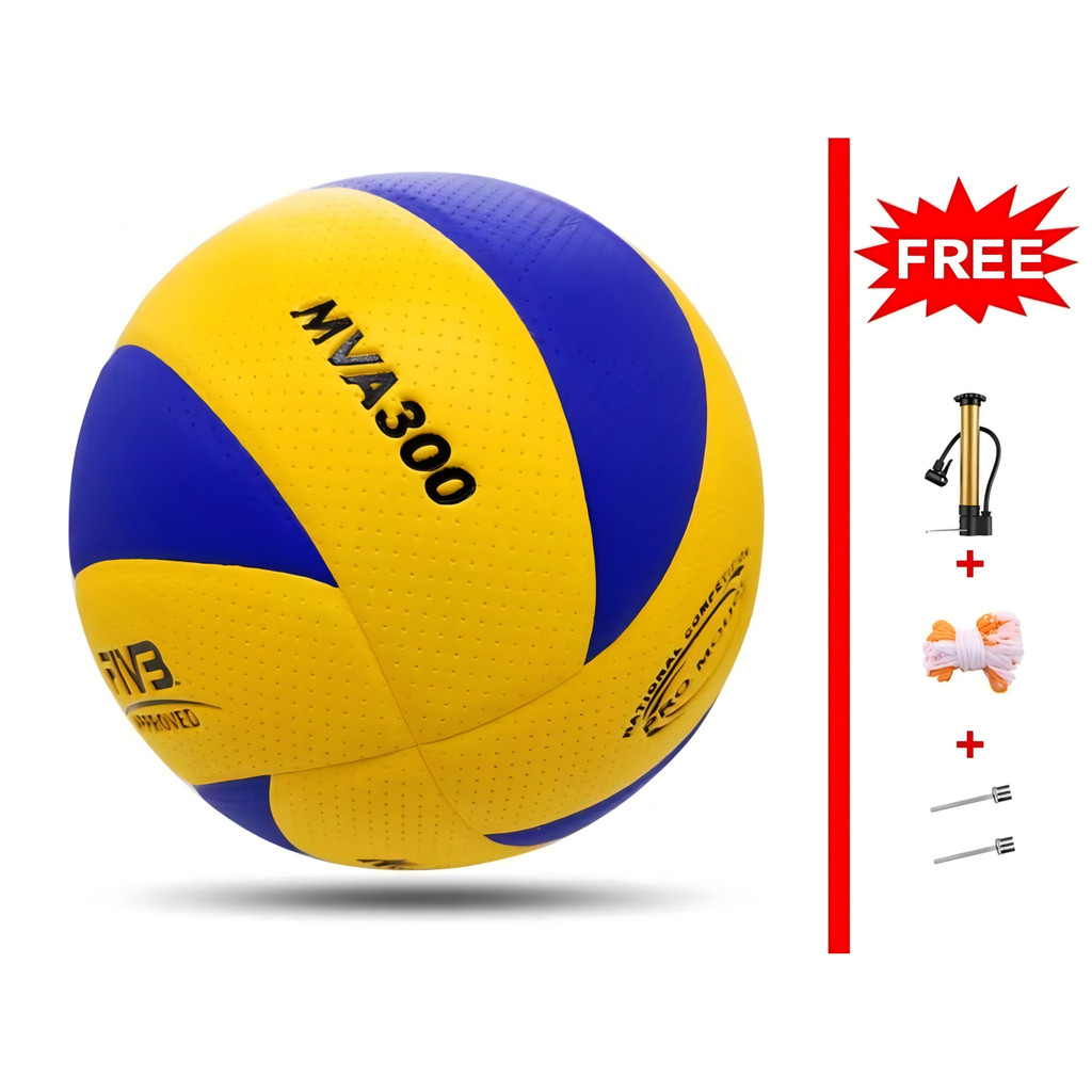 Mikasa MVA 300 วอลเลย์บอล Game Ball แจกฟรี: PIN +NET+PUMP | Shopee Thailand