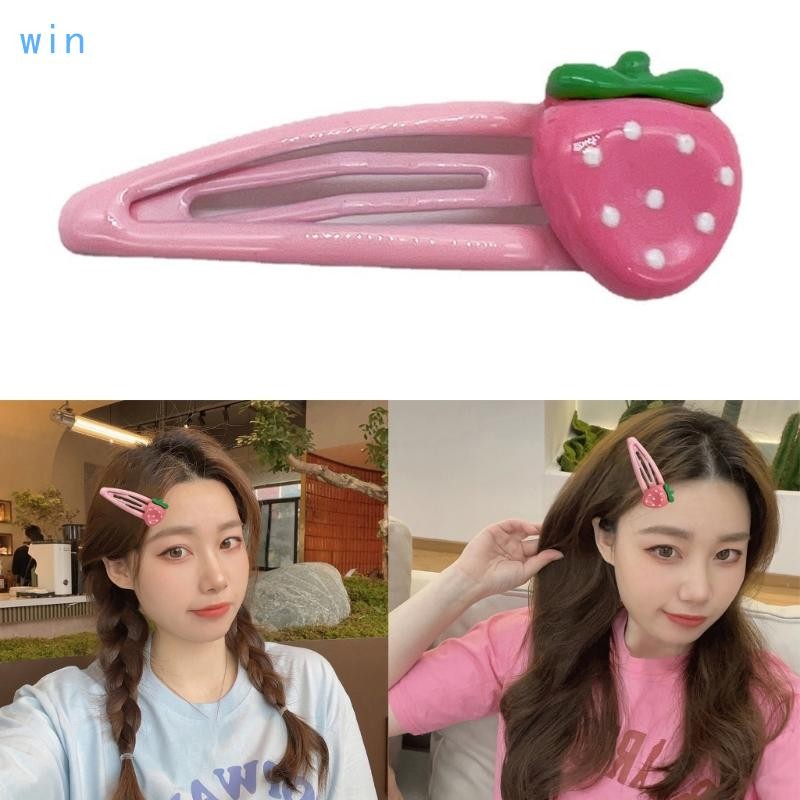 Win น่ารัก Bangs Hair Pins Y2K สาว Snap คลิปเหมาะสําหรับผมทั้งหมดประเภท ...