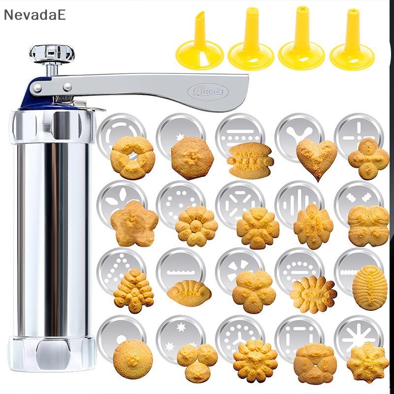 Nd สแตนเลสสตีลเค้กครีมตกแต่งชุดคุกกี้เครื่องทําหัวฉีดแม่พิมพ์ Pastry ...
