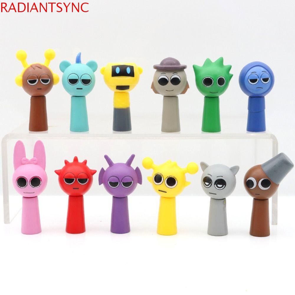 Radiantsync Incredibox Sprunki ตุ๊กตา, Handmade จําลอง Sprunki ตัวเลขโหมดของเล่น,การ์ตูนรูปปั้น ...