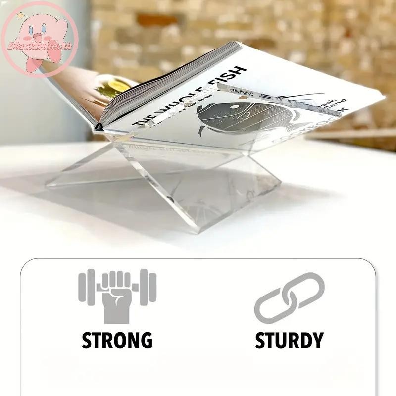 Bblue ที่ใส่หนังสืออะคริลิค X-Shaped Display Stand สําหรับ Cookbook ...