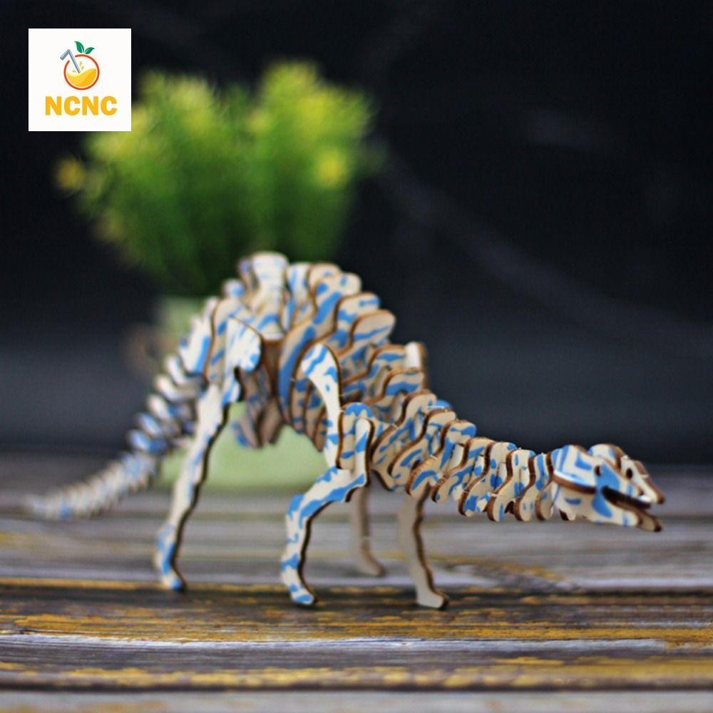 Ncnc 3D ปริศนาไม้ไดโนเสาร์, Triceratops Diplodocus DIY ไดโนเสาร์ ...