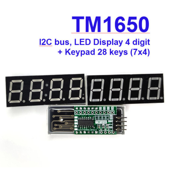 TM1650 I2C 4-Digit LED 0.56" Number/Clock Module | Shopee Thailand