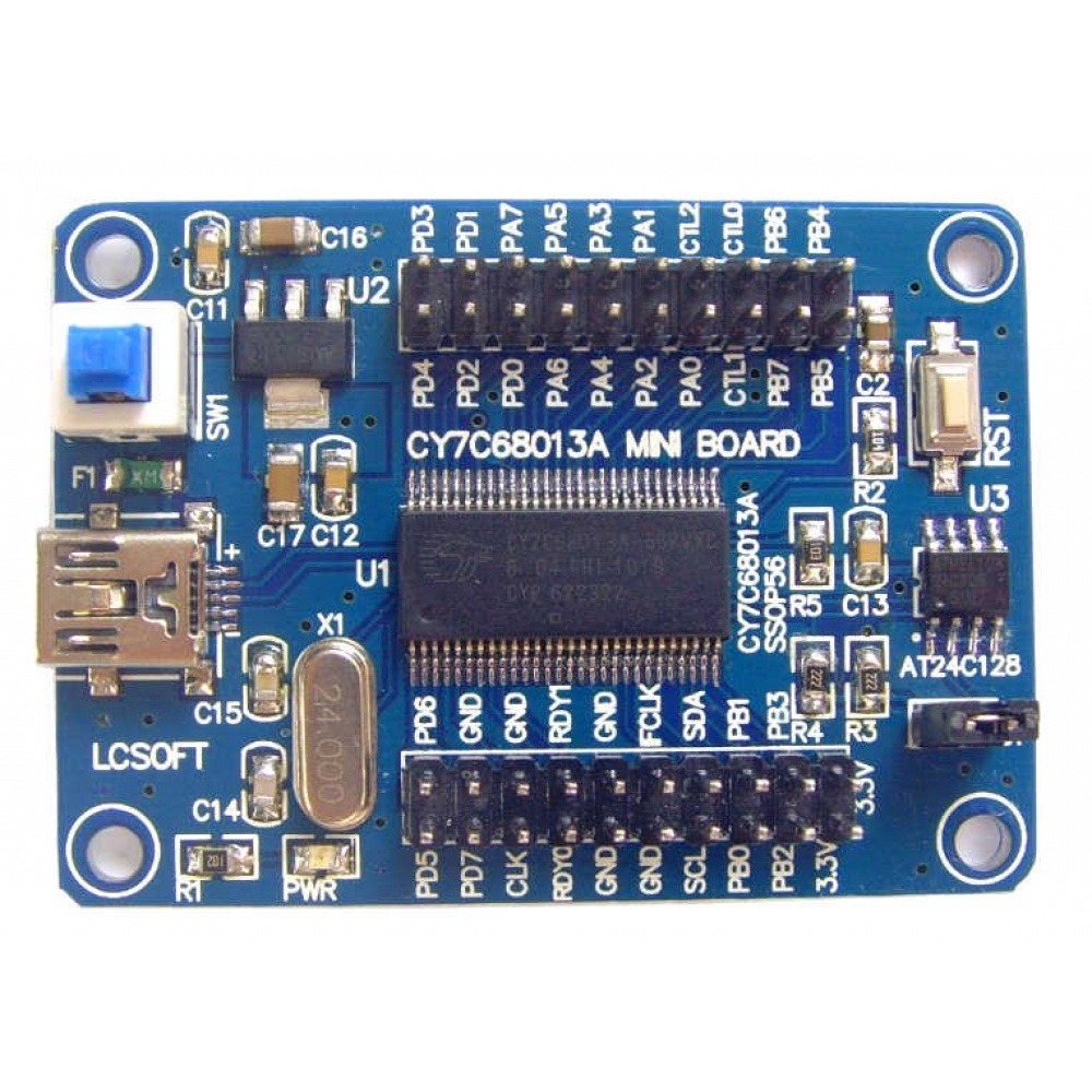 Ez-usb FX2LP CY7C68013A USB Core Board Development Board USB Logic Analyzer พร้อม I2C Serial SPI ...