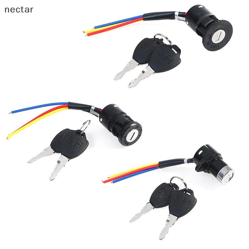 Tar Universal สวิตช์จุดระเบิด Key Power Lock สําหรับรถจักรยานไฟฟ้าสกู๊ต ...