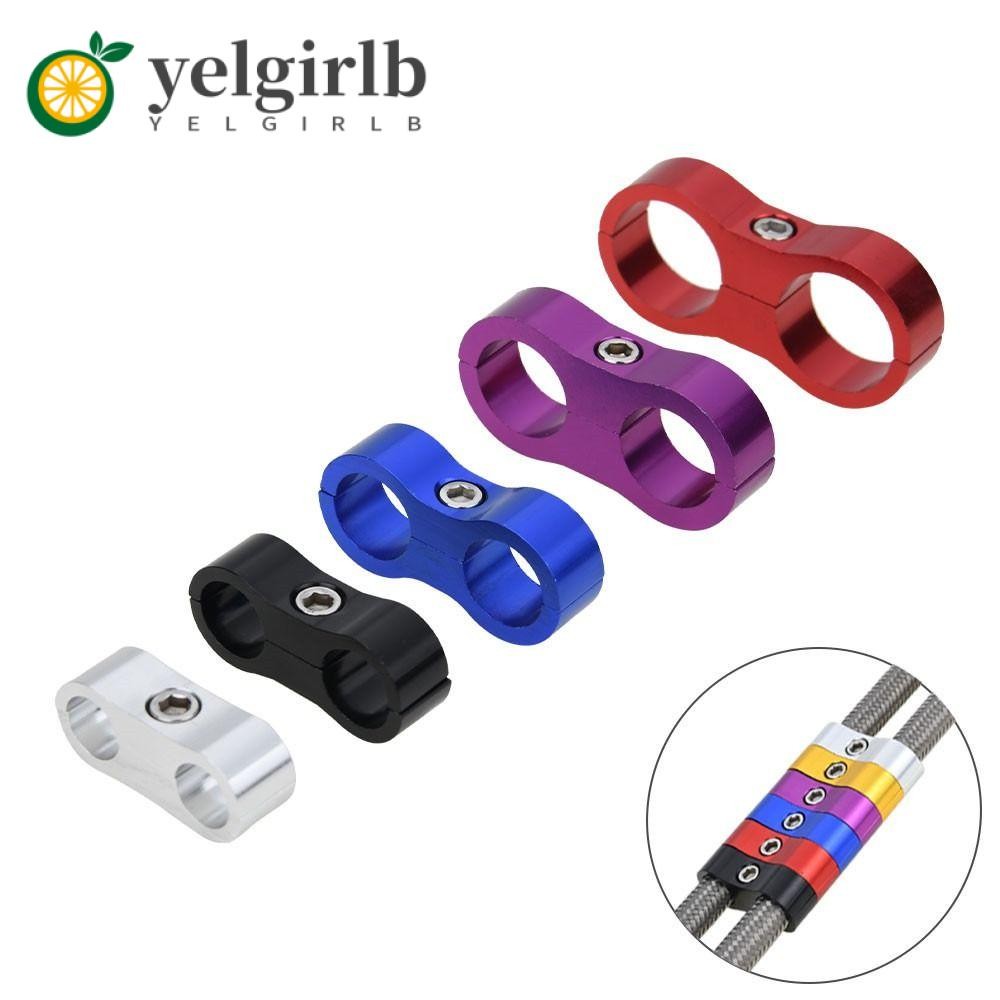 Yelgirlb Universal ท่อแยก, AN4/AN6/AN8/AN10 Double Hole Oil Line Clamp ...