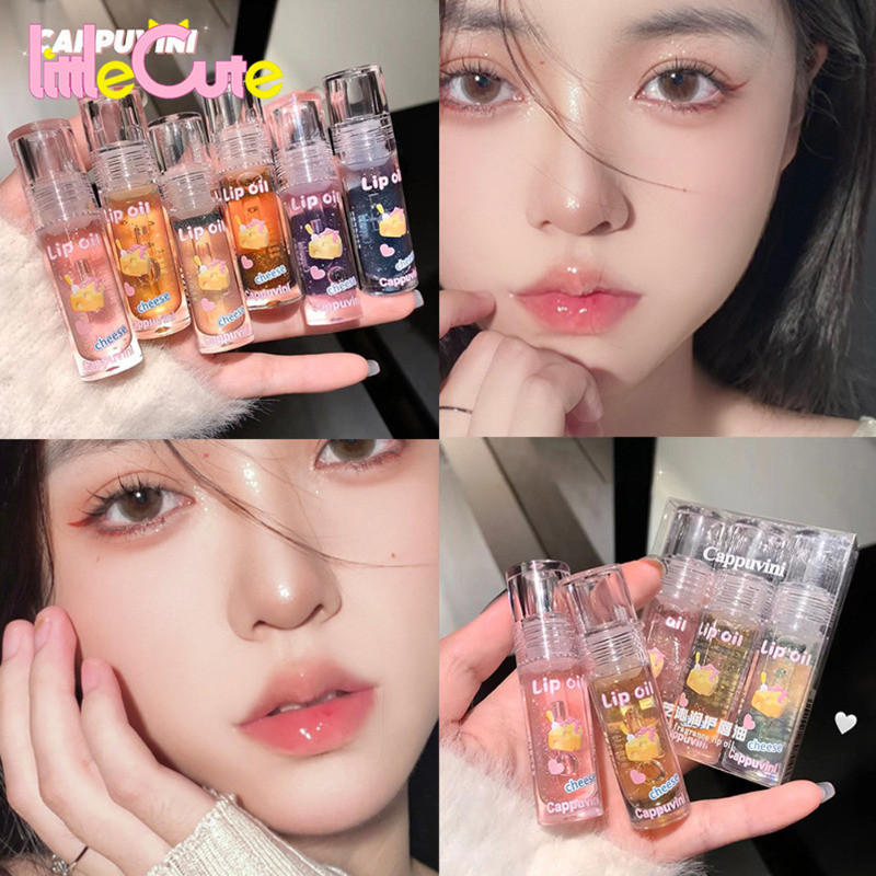 Mirror Water Lip Gloss - Transparent Glass Jelly Lip Oil - 8 สี ...