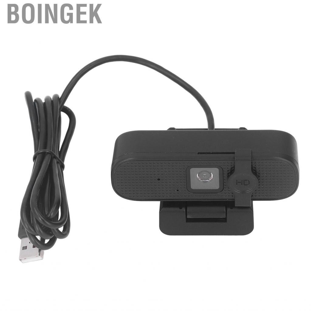 Boingek USB Computer Web Camera With Cover Autofocus 4K Plug And Play ...