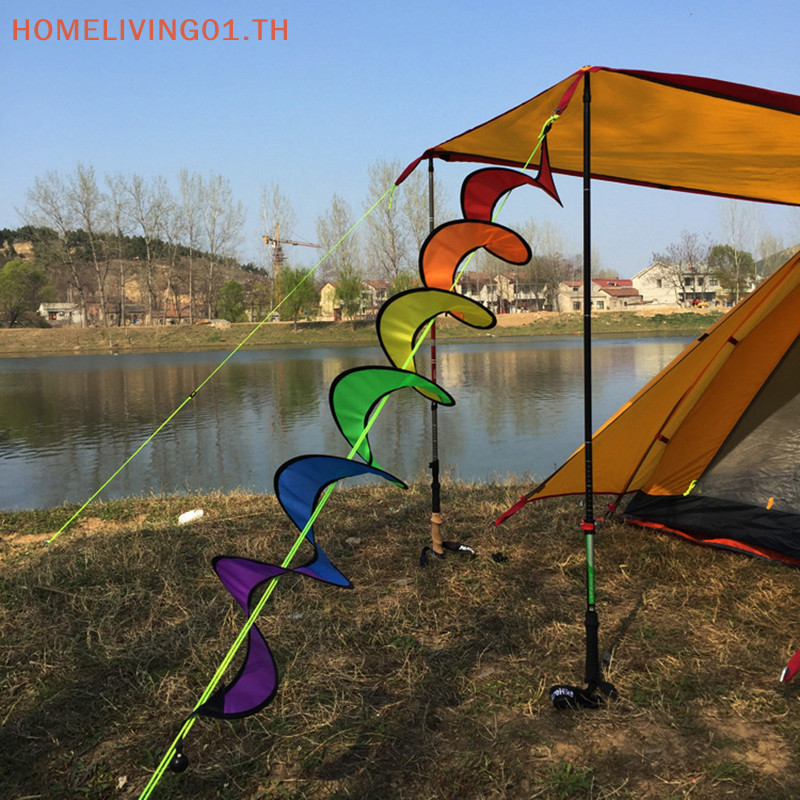 Onehome Rain Windmill กลางแจ ้ ง Camp เต ็ นท ์ ธงพับเกลียว Windmill ...