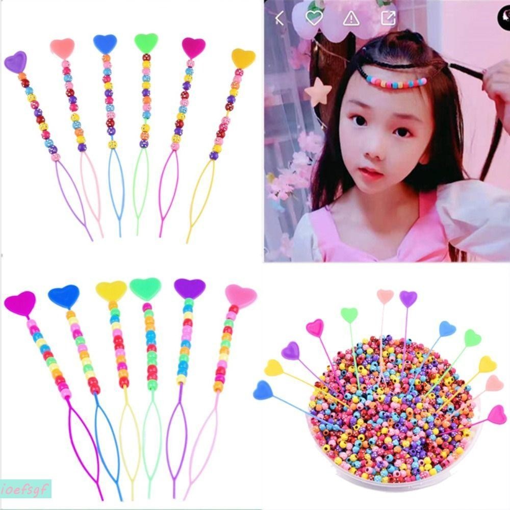 Ioefsgf69 Quick Beader, Hearted รูปร ่ างลูกปัดผมโปร ่ งใส Set, ยืดหยุ ...