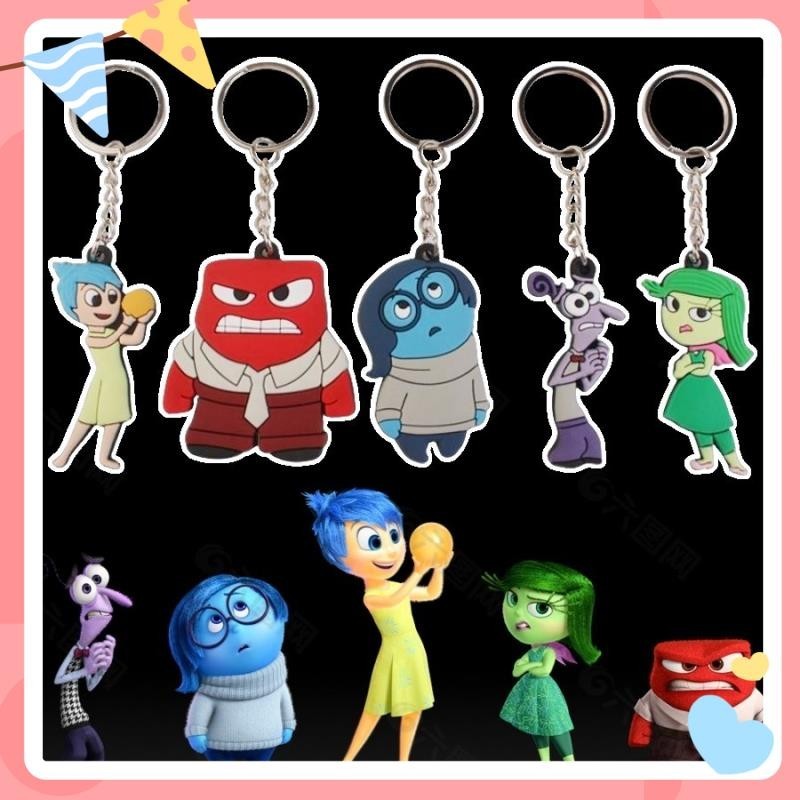 Inside Out 2 Originality การ์ตูน Mind Special Agent Team Key Buckle ...