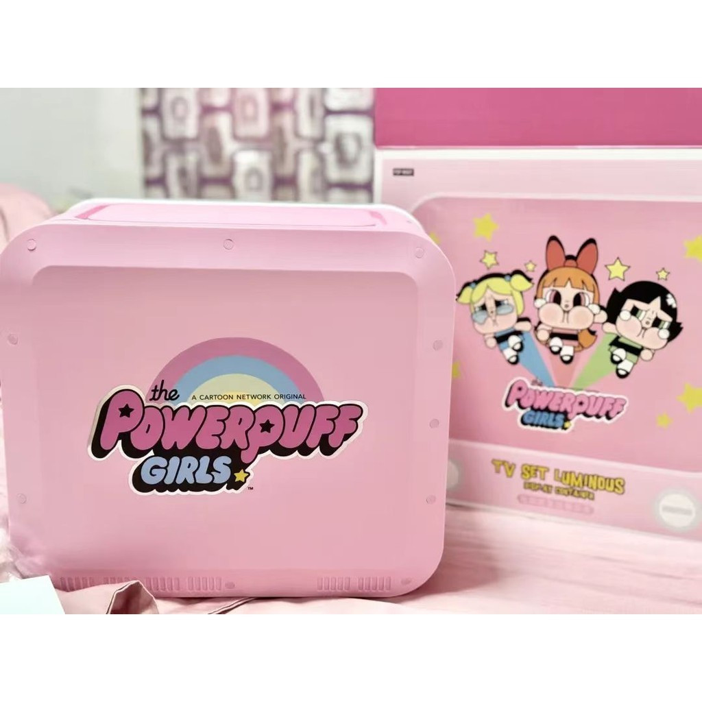 Popmart CRYBABY x Powerpuff Girls Series Pink Display Box สินค้าการปรับ ...