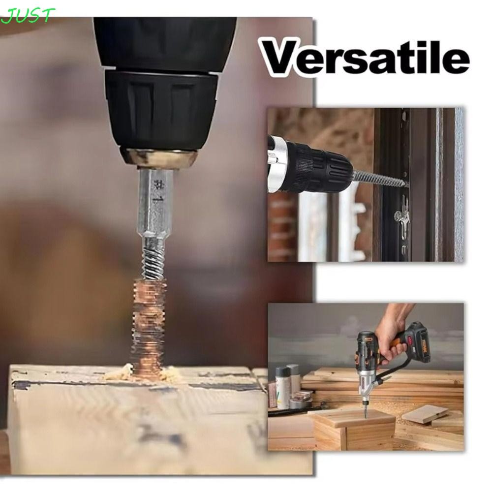 Just 6 ชิ้น/เซ็ตสกรู Extractor, ด้าย 1/4 นิ้ว Hex Shank Broken Bolt ...