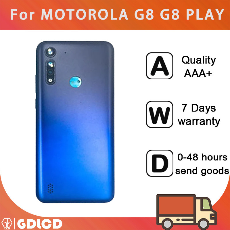 สําหรับ Motorola Moto G8 G8 Play G8 Plus G8 Power Lite กลับแบตเตอรี่ ...