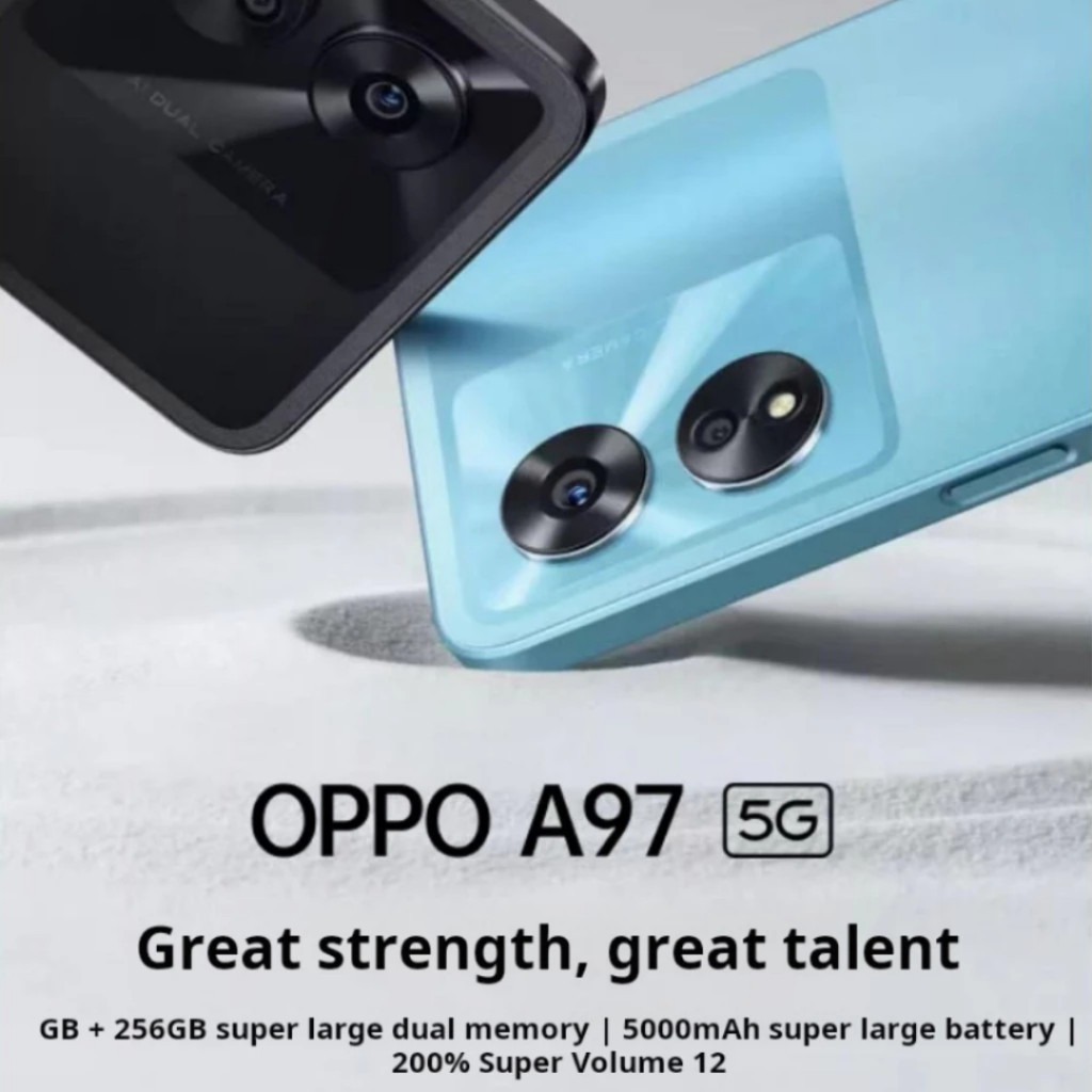 OPPO A97 5G (8GB RAM+256GB ROM) โทรศัพท์มือถือ หน้าจอใหญ่ 120Hz กล้องหลักAI 64 MP ชาร์จไว 67W ...