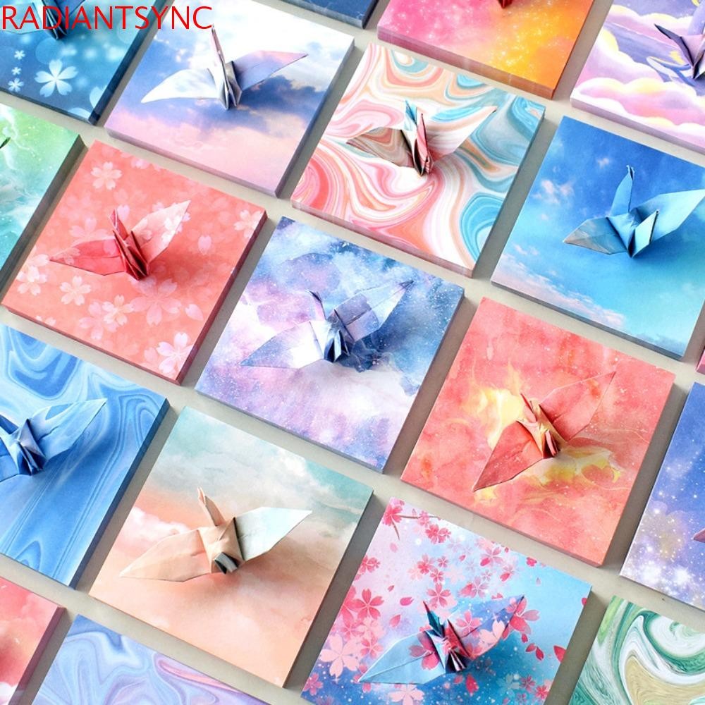 Radiantsync 400pcs Starry Sky Origami กระดาษ,พับ Handmade สีสันพับกระดาษ,สีสัน Square Sakura ...