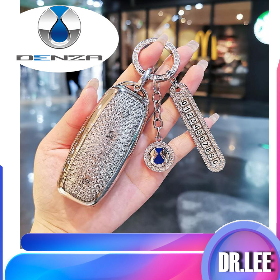 [พร้อม] เคสกุญแจหนังแท้ DENZA D9 สำหรับรถยนต์ Tengshi BYD DENZA EV ที่ ...