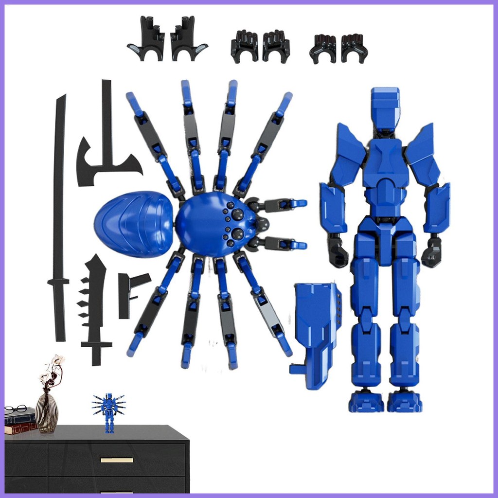Action Figure ของเล่นหลายข้อต่อ Spider Building Block Action Figure ...