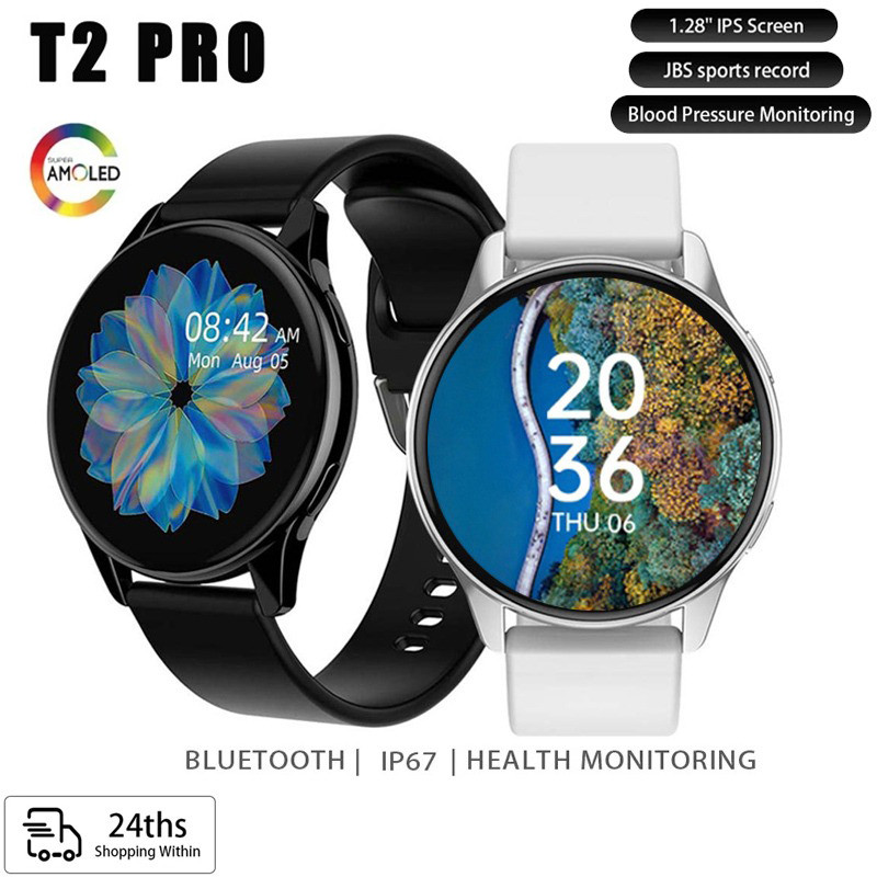Smartwatch Galaxy watch Active 2 หน้าจอสัมผัสเต็มรูปแบบ T2 Pro สมาร์ทวอ ...