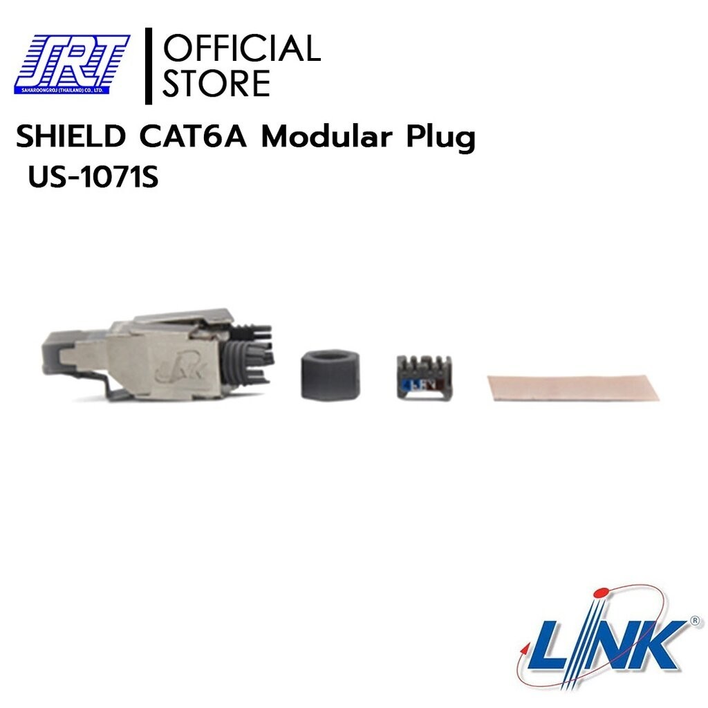 SHIELD CAT6A Modular Plug | 06-10-0213 | Link US-1071S MODULAR PLUG ...