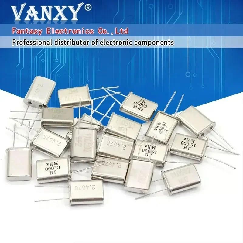 10pcs 49U HC-49U คริสตัลควอตซ ์ resonator 1.8432M 2MHZ 2.4576M 4MHZ 6M 7.2M 8MHZ 16MHZ 10M 18 ...