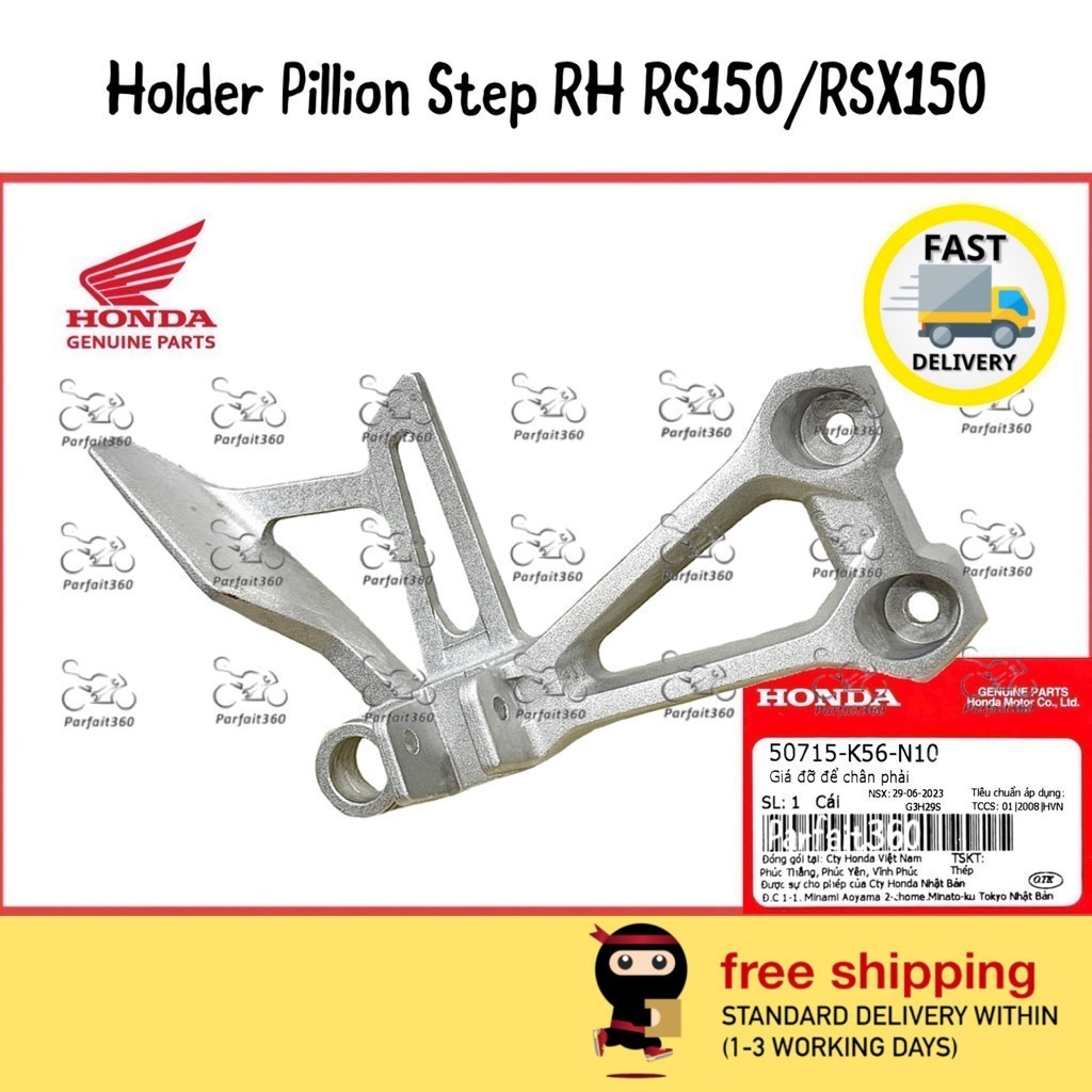 50715-k56-n10 HONDA RS150/RSX150 ขายึดด้านหลัง Pillion Step RH ขายึด ...