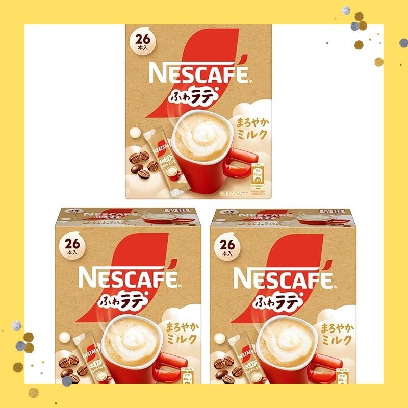 Nescafe Fuwa Latte Mellow Milk 26 x 3 boxes [Stick Coffee] [Cafe au ...