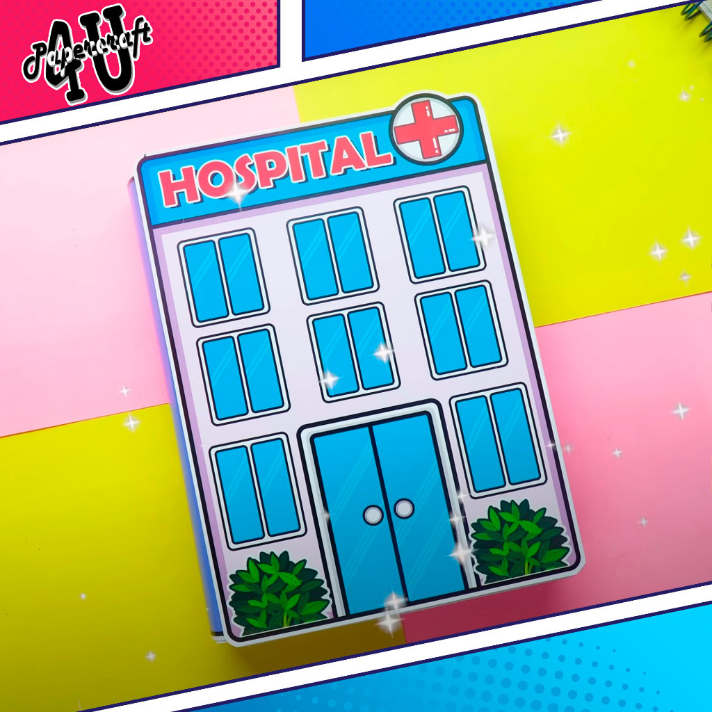 Diy HAND-CUT paper DOLL HOUSE TOY - TOCA LIFE WORLD - MODEL TA054 สก ...