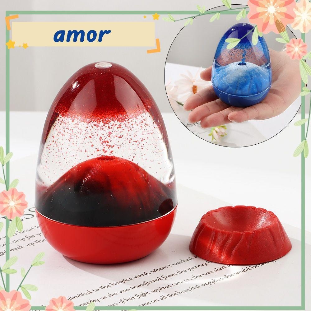 Amor12 นาฬิกาทราย Dynamic Oil Drop Volcano นาฬิกาทรายน้ํามันรั่วของเล่น ...