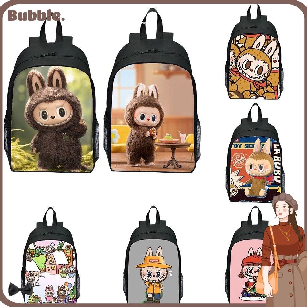 Bubble Labubu Backpack, กระเป๋านักเรียน Labubu ลายการ์ตูนความจุขนาดใหญ่ ...