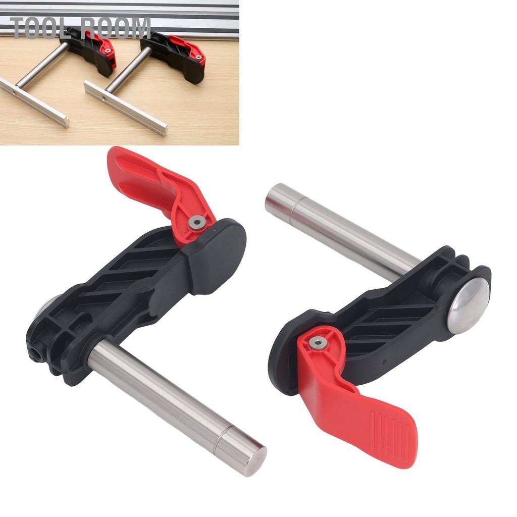 Tool Room 2PCS ไม้ Quick Press สแตนเลสสตีลสุนัข CLAMP Desktop Chute ...