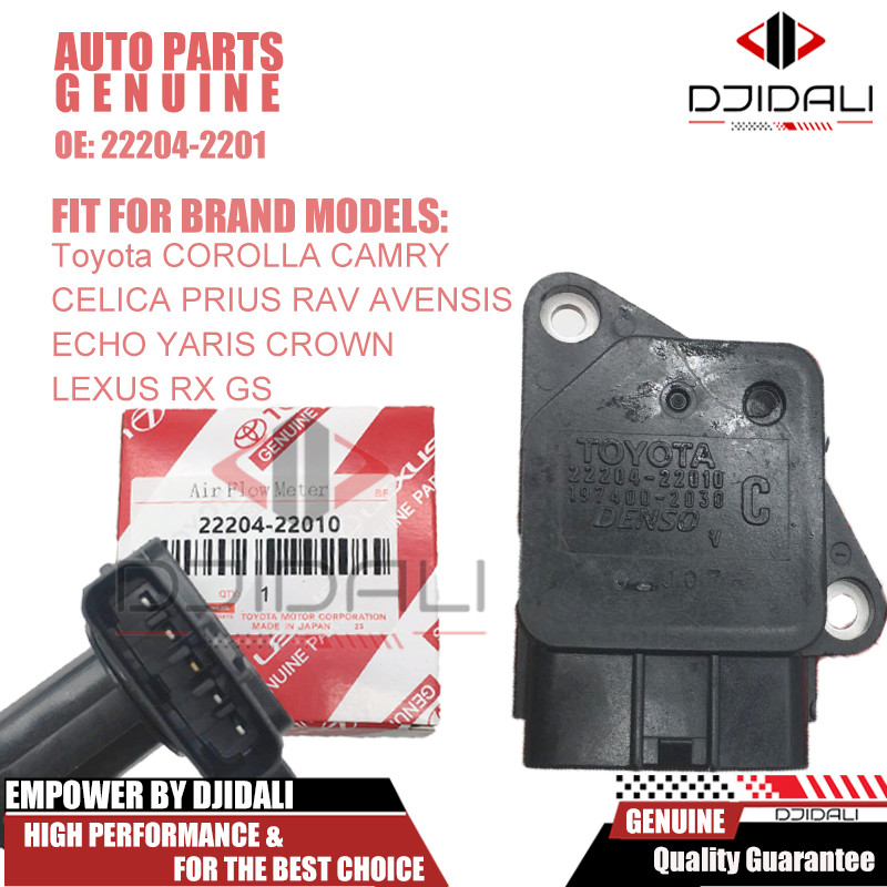 22204-22010 MAF Mass Air Flow Meter Sensor สําหรับ Toyota COROLLA CAMRY ...