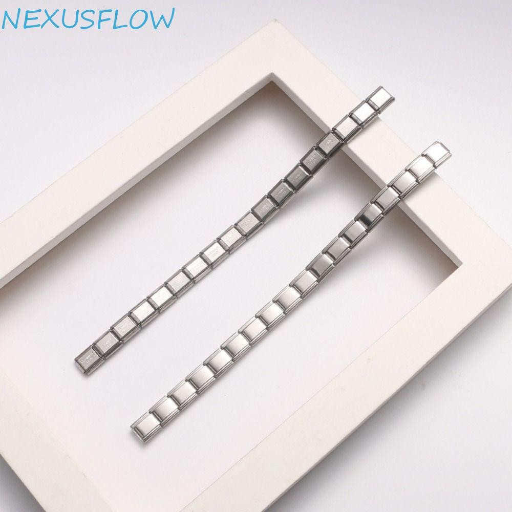 Nexusflow สร้อยข้อมือสแตนเลส, Handmade Modular Links Italian Starter Charm สร้อยข้อมือ ...