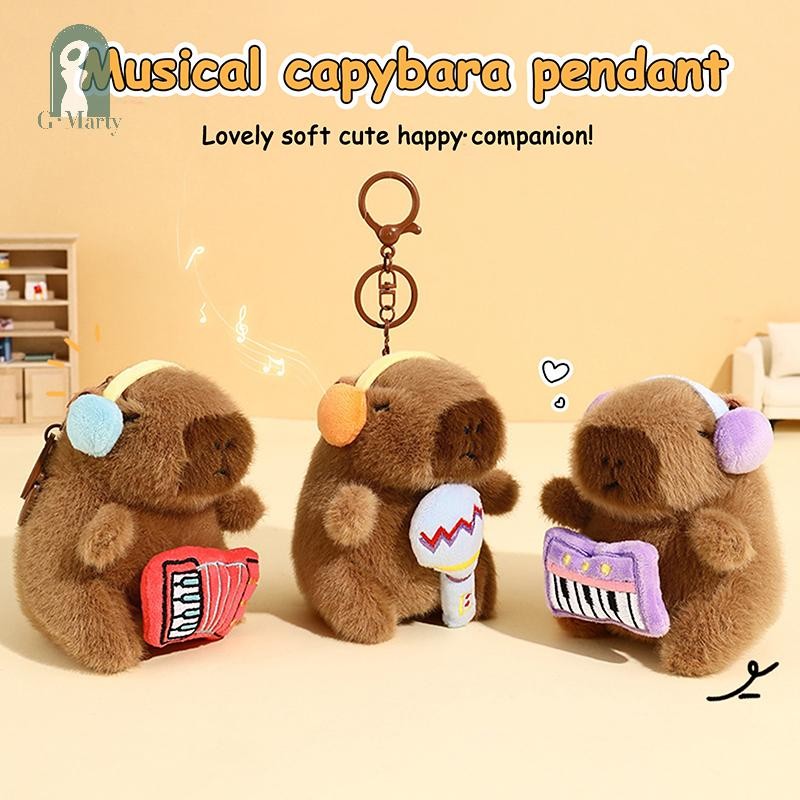 Gmarty น่ารัก Band Capybara ตุ๊กตาของเล่นพวงกุญแจการ์ตูน Capybara ...