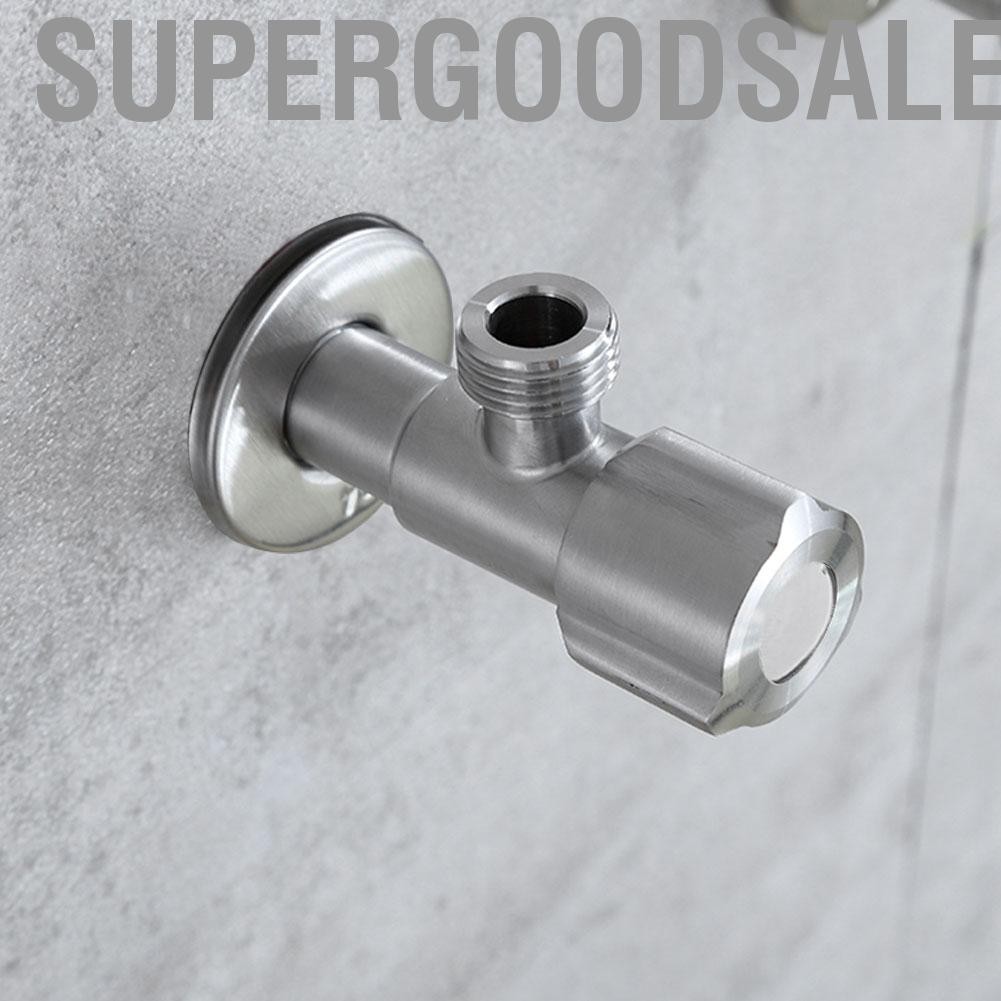Supergoodsales G1/2in Thread Angle Stop Valve Stainless Steel ร้อนเย็น ...
