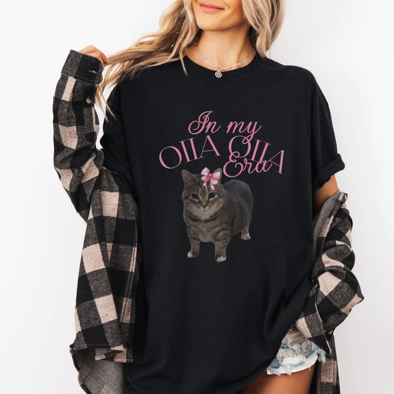 เสื้อยืด Oiia Oiia Uiiaa Coquette Cat Maxwell Meme T-SHIRT แมวพิมพ์ ...