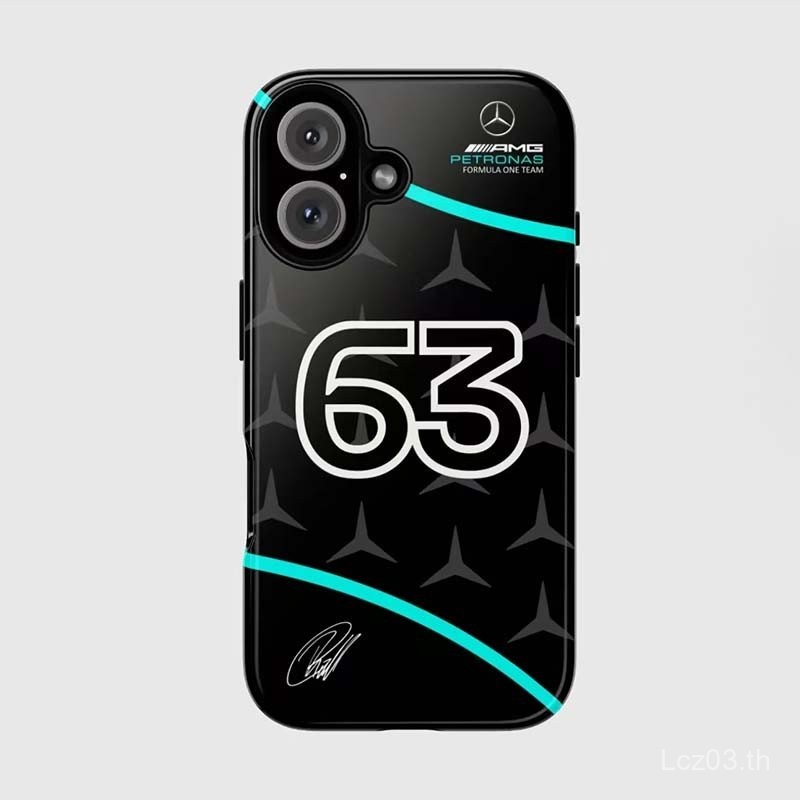เคสโทรศัพท์ที่เข้ากันได้กับ iPhone 63 GEORGE RUSSELL 2025 MERCEDES เคส ...