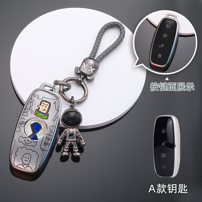 ที่ใส่กุญแจรีโมทรถยนต์ Denza D9 พวงกุญแจรถ กระเป๋าใส่กุญแจรถ Shopee