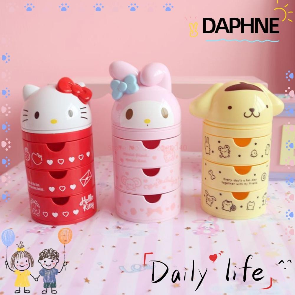 Daphne กล่องเครื่องประดับ ปิ่นปักผมลิ้นชัก ลาย My Melody Hello Kitty ...