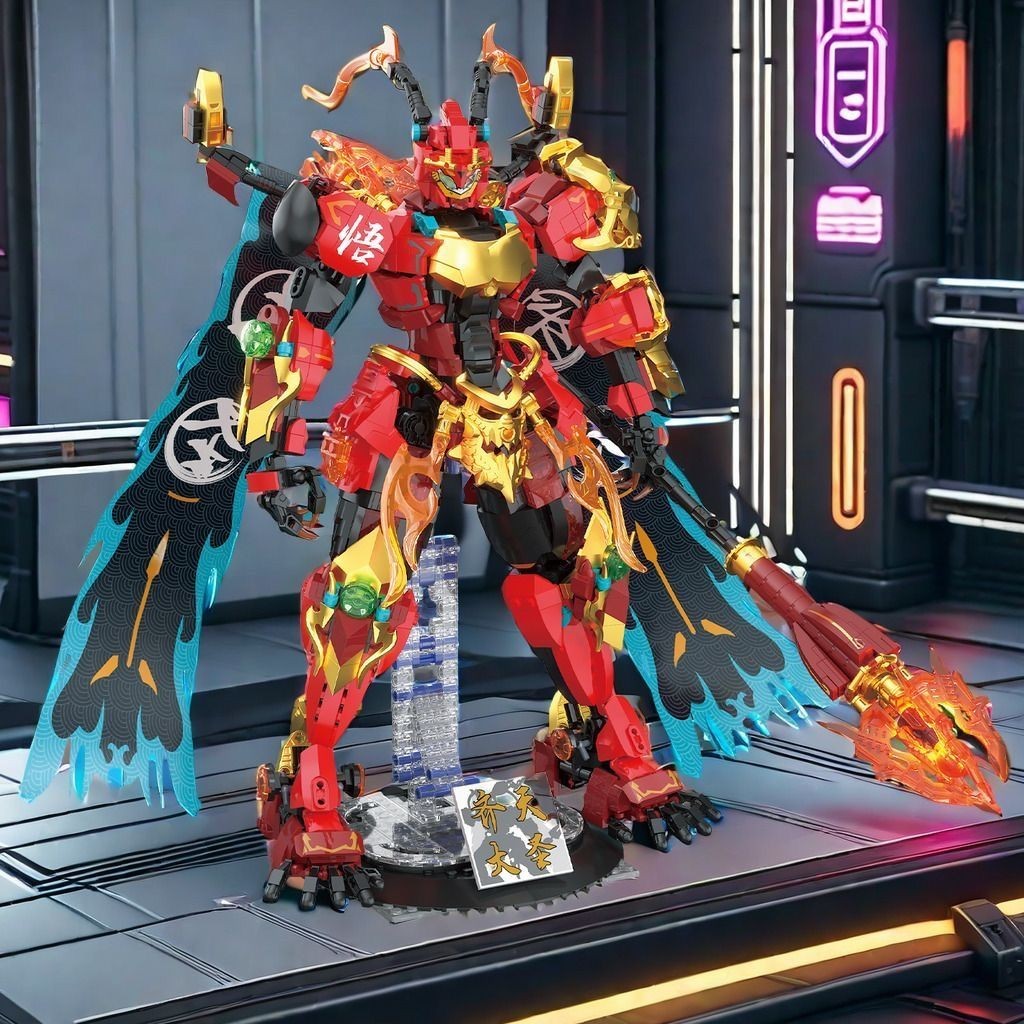 หล ่ อแห ่ งชาติอินเทรนด ์ Building Blocks Sunwalker Wukong Mecha ...