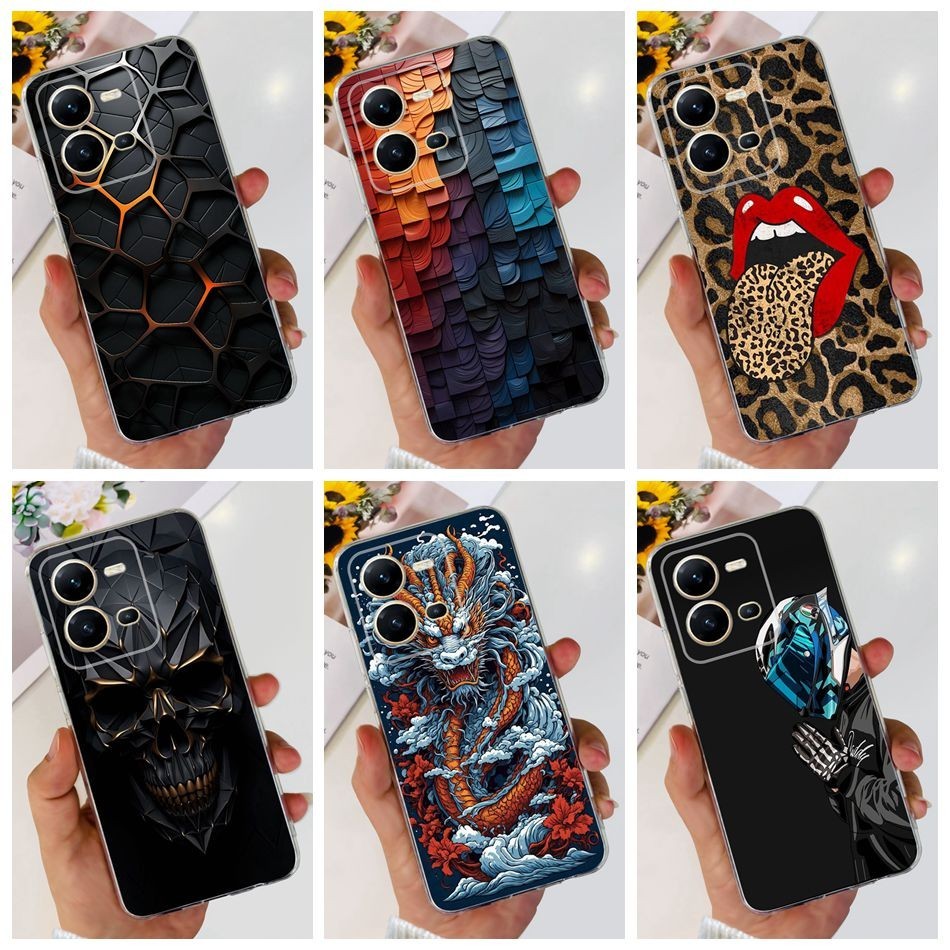 Vivo V25 V25e V2201 V2202 แฟชั่น Cool รูปแบบปลอก VivoV25 V 25 25E 4G 5G ...