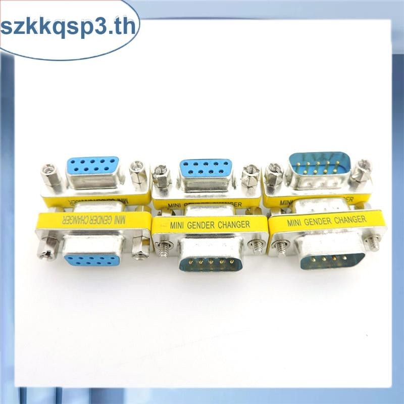 Db9 Mini 9Pin ชายหญิง converter อะแดปเตอร์เพศ RS232 Serial plug Com ...
