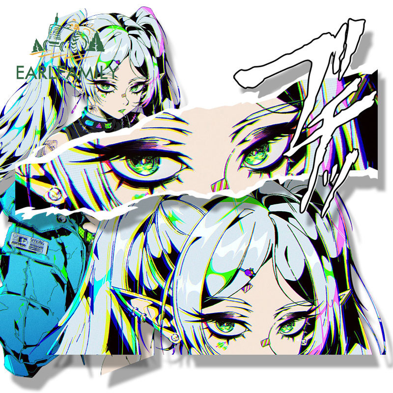 Earlfamily 13 ซม.Gothic Punk Frieren Fanart รถสติกเกอร์อะนิเมะ Sketch ...