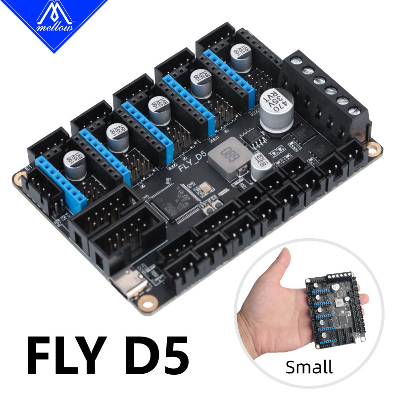 Mellow 5 แกน FLY D5 V1.0 บอร์ด 32Bit บอร์ดควบคุม Klipper Firmware TMC2209 UART 3D ชิ้นส่วน ...