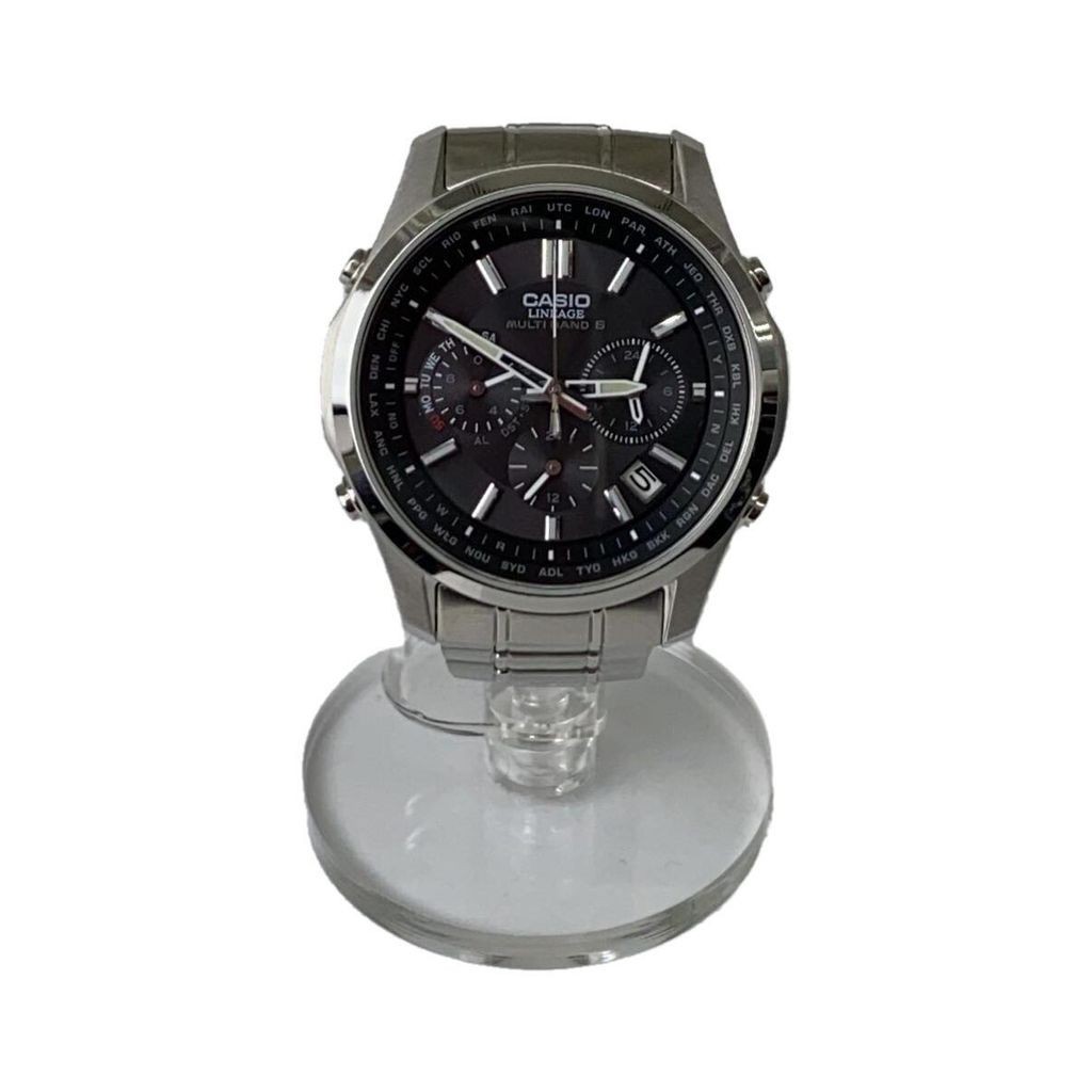 Casio นาฬิกาข ้ อมือ Lineage Multi Band Liw-M610 Men 'S Solar Stainless ...