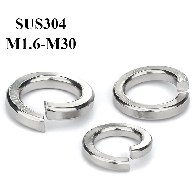 แหวนสปริง แหวนรอง กันคลาย สแตนเลส 304./316 M1.6 ~ M30 | Shopee Thailand